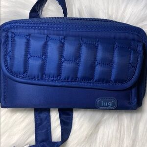 lug | Bags | Lug Royal Blue Nylon Rfid Crossbody Wallet Nwot | Poshmark